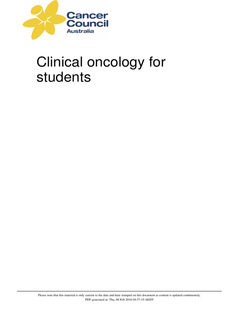 Clinical Oncology For Students | PDF | Cell Cycle | Oncogene