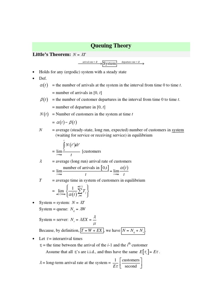 Queue | PDF | Statistical Theory | Probability Theory
