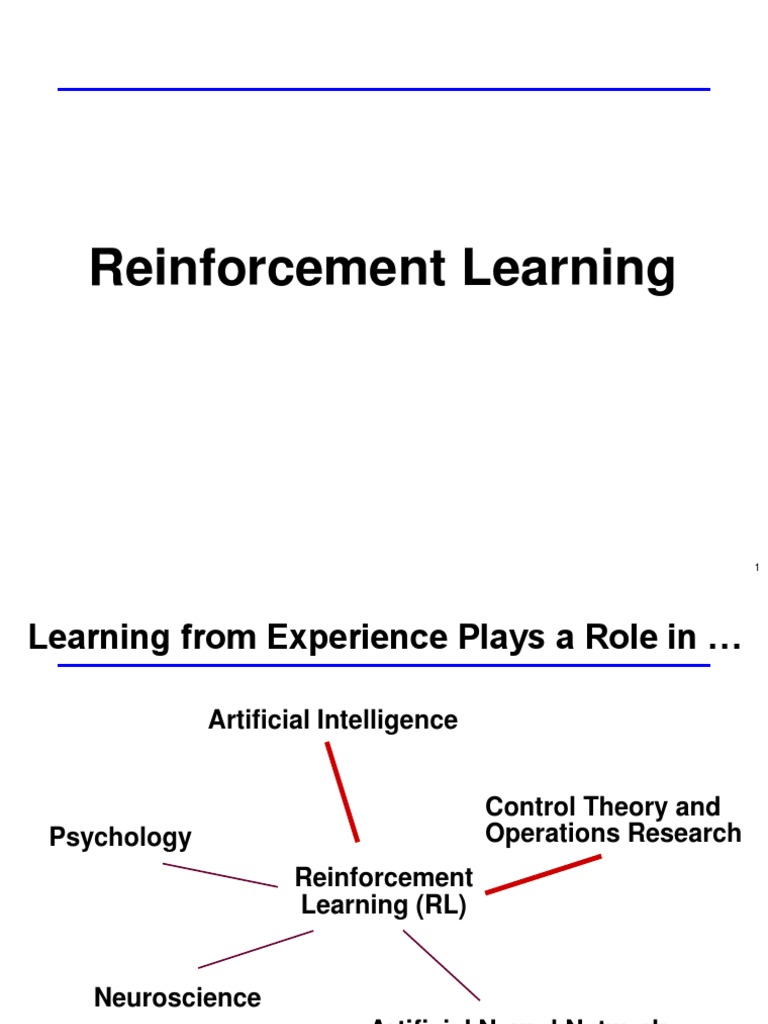 Reinforcement Learning | PDF | Reinforcement | Learning