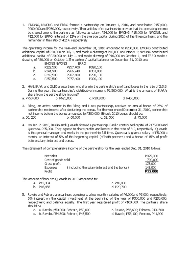 Rev 1 | PDF | Income Statement | Wealth