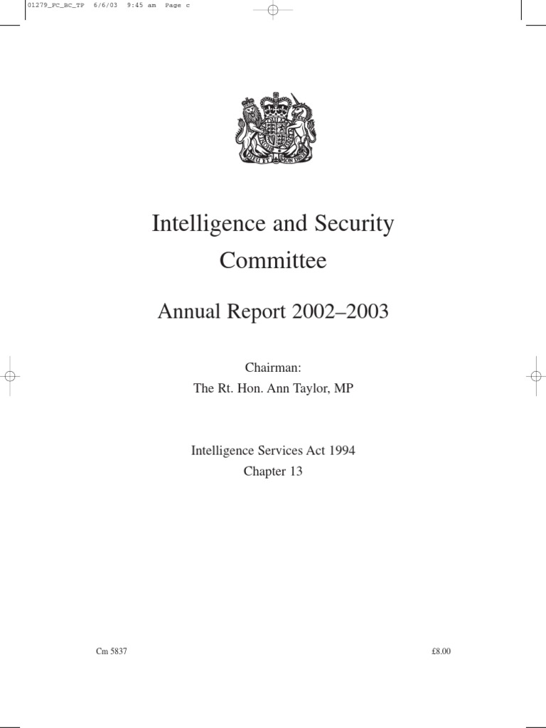 Isc 0203 | PDF | Secret Intelligence Service | Mi5