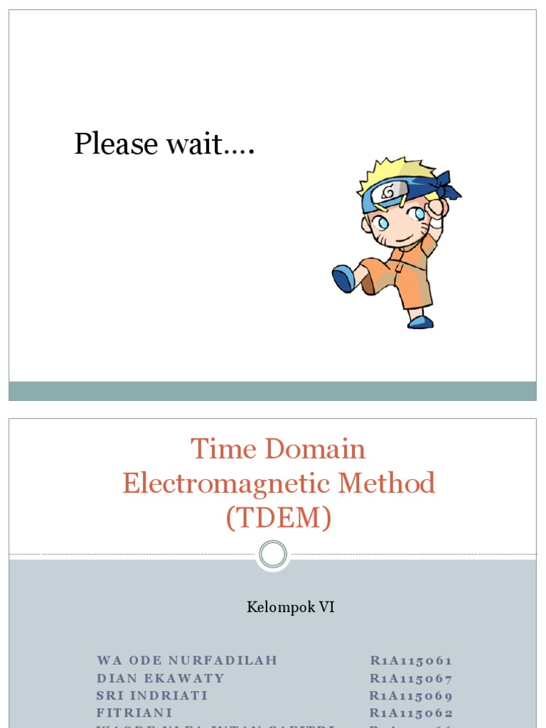 Time Domain Electromagnetic Method (TDEM) | PDF