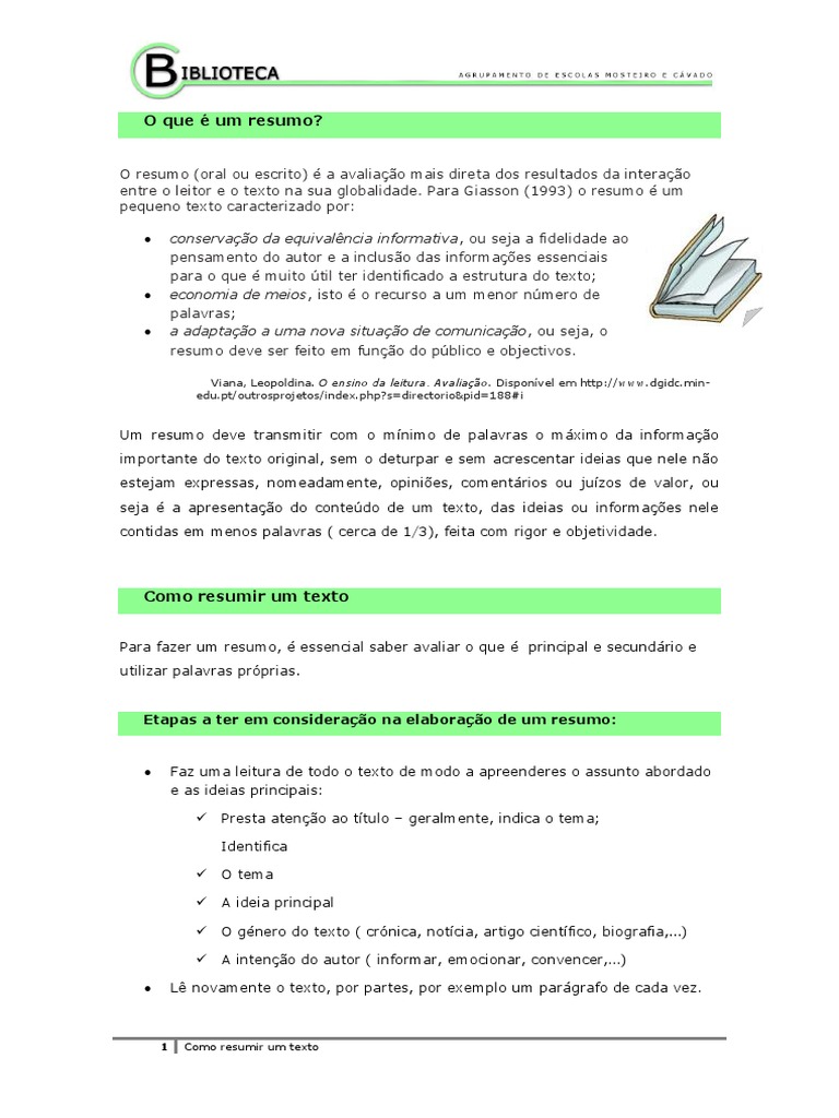 Como elaborar um resumo: etapas e dicas para transmitir o essencial de ...