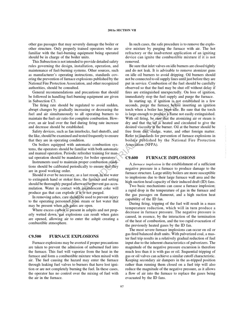 Explosion e Implosion Calderas | PDF | Furnace | Boiler