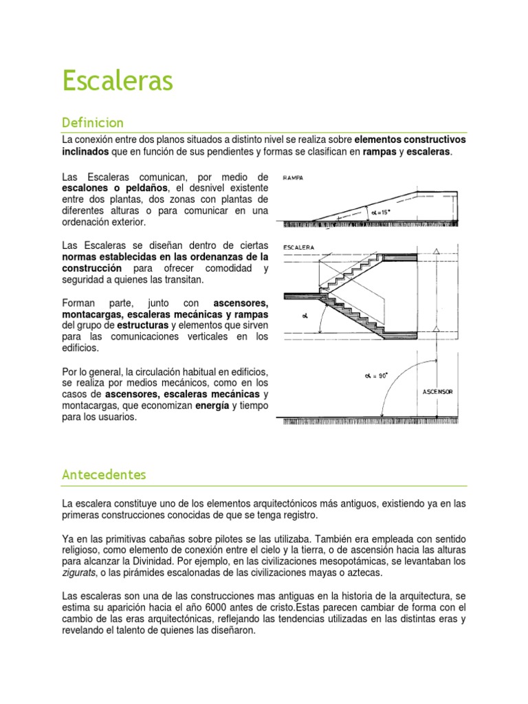 Escaleras | PDF | Escalera | Ascensor