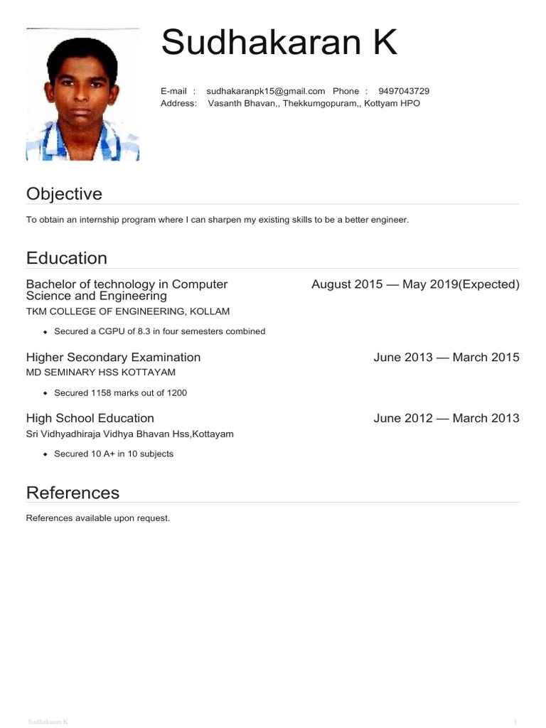 My CV PDF | PDF | Career & Growth