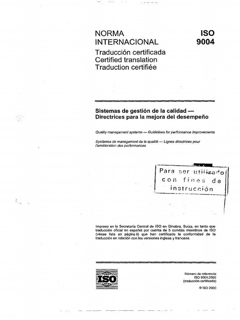 Iso 9004 PDF | PDF