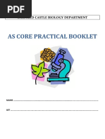 Edexcel A-Level Biology Core Practicals | PDF | Mitosis | Hypothesis