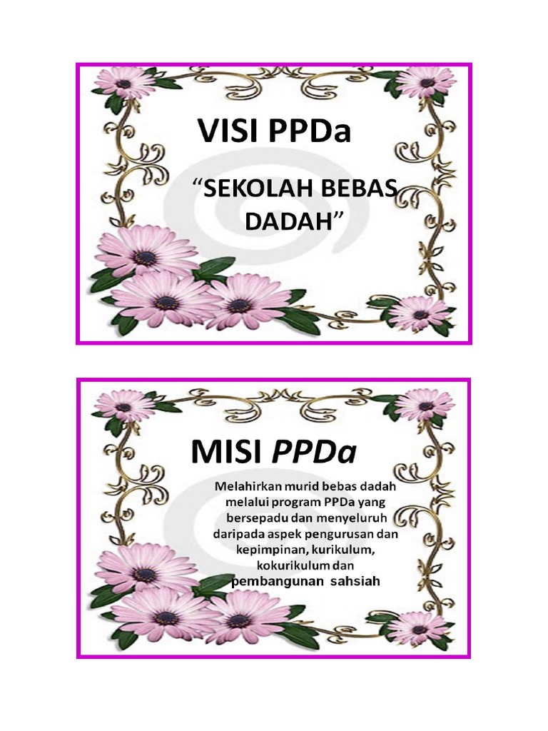 Visi Dan Misi Ppda | PDF