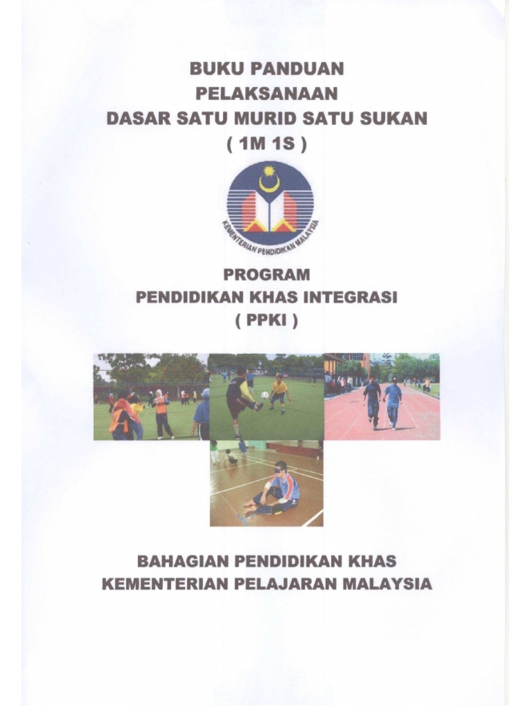 Buku Panduan Pelaksanaan Dasar Satu Murid Satu Sukan | PDF