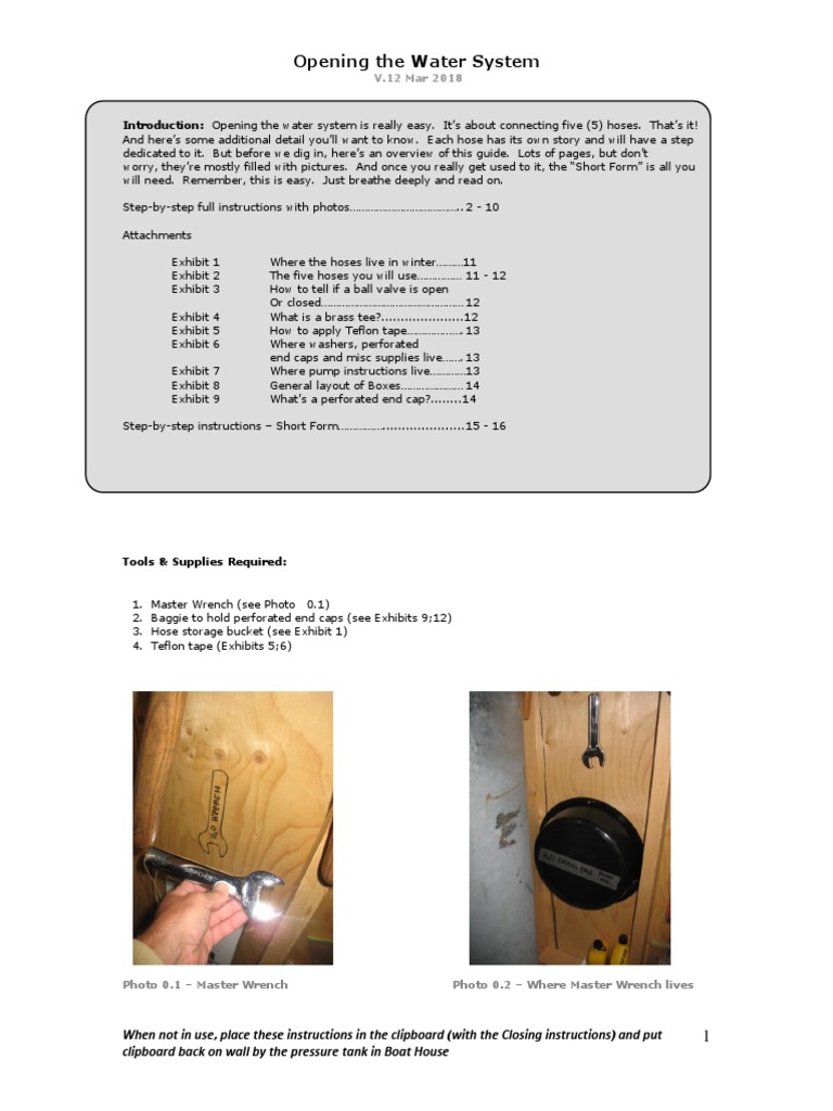 Opening Protocol V | Download Free PDF | Tap (Valve) | Valve