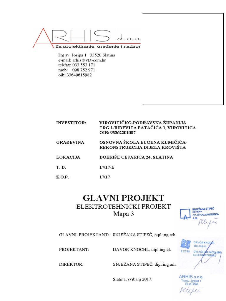 Elektrotehnicki Projekt | PDF