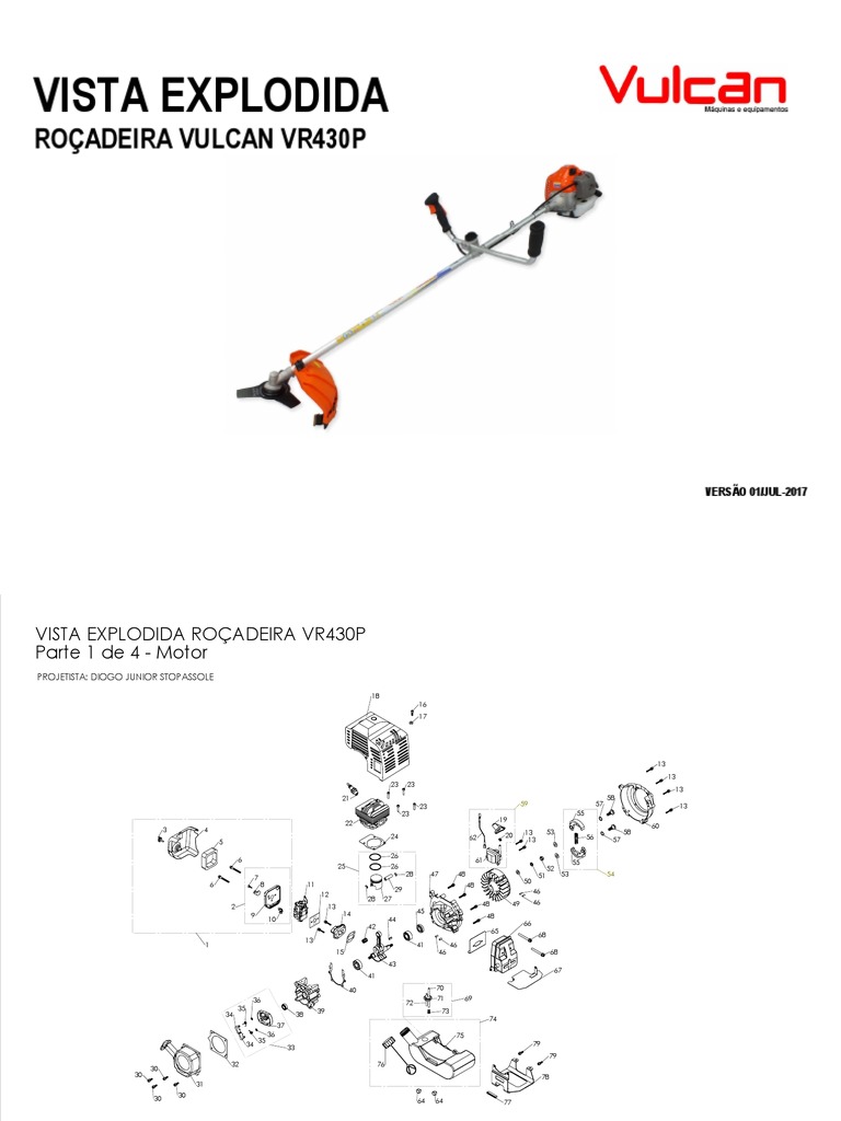 Vista Explodida | PDF | Parafuso | Máquinas