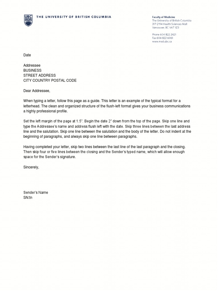 Business Letter Format Guide | PDF