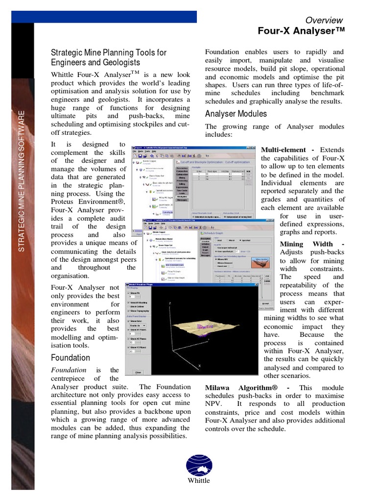 Four X Analyser Overview Pdf Mathematical Optimization Economic Model