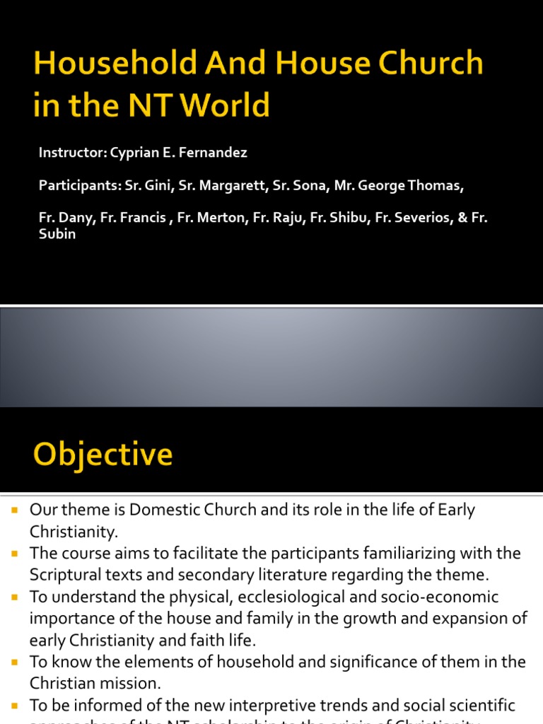 Introduction To House Churches | PDF | Early Christianity | House Church