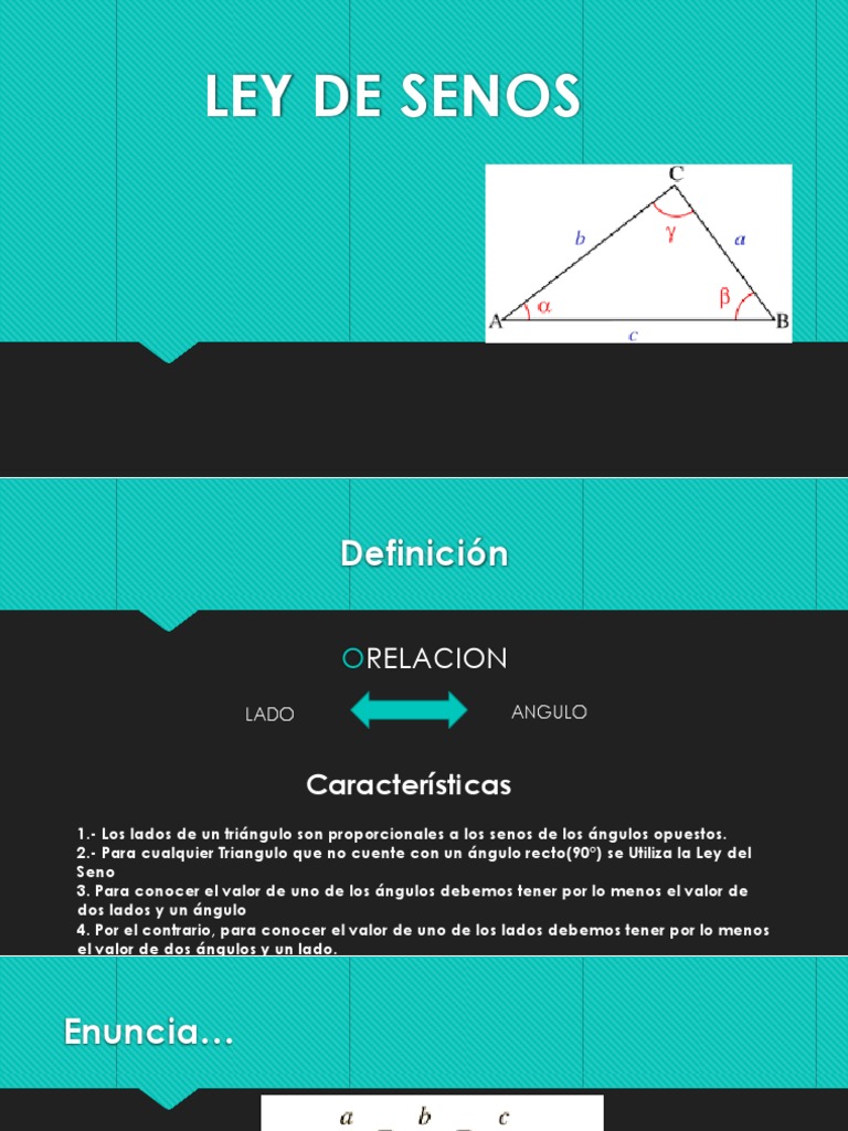 Ley de Senos | PDF