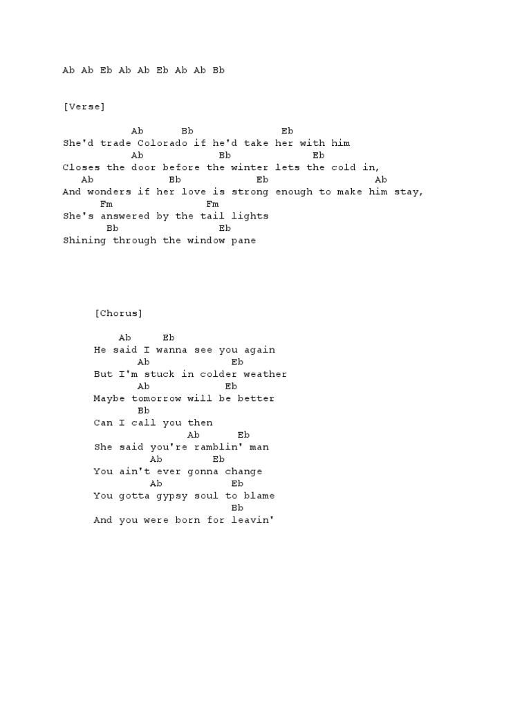 Chords For Colder Weather | PDF