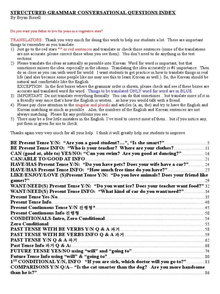 Conversation Book With Many Tenses | PDF | Perfect (Grammar ...