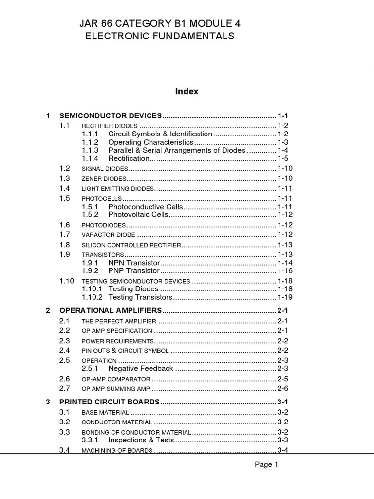 EASA PART 66 Module 4 Electronic Fundamentals | PDF | Rectifier | Bipolar Junction Transistor