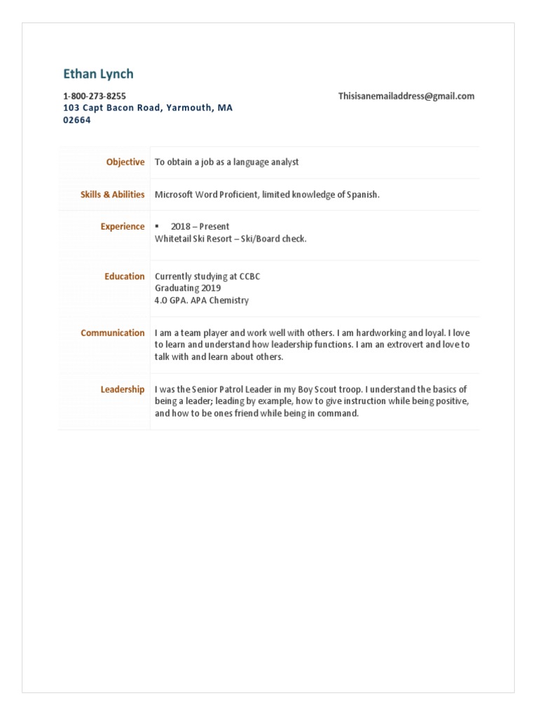 Ethan Resume Final | PDF