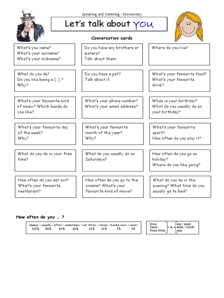 Let's Talk About: Conversation Cards | PDF | Leisure