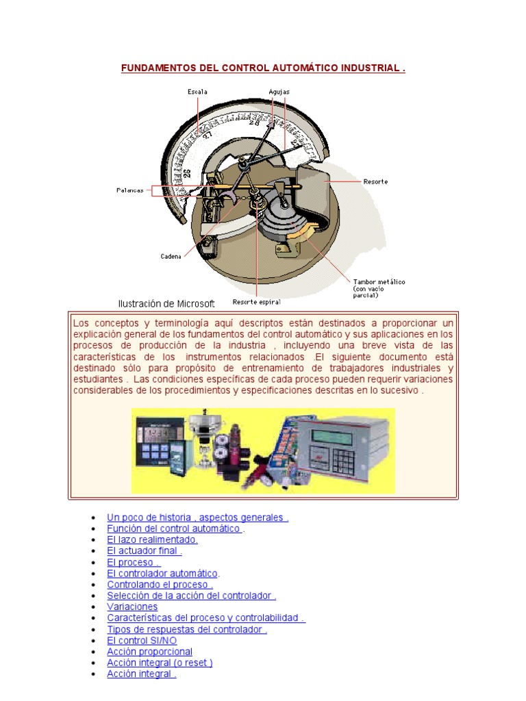 Fundamentos Del Control Automático Industrial | PDF | Realimentación ...