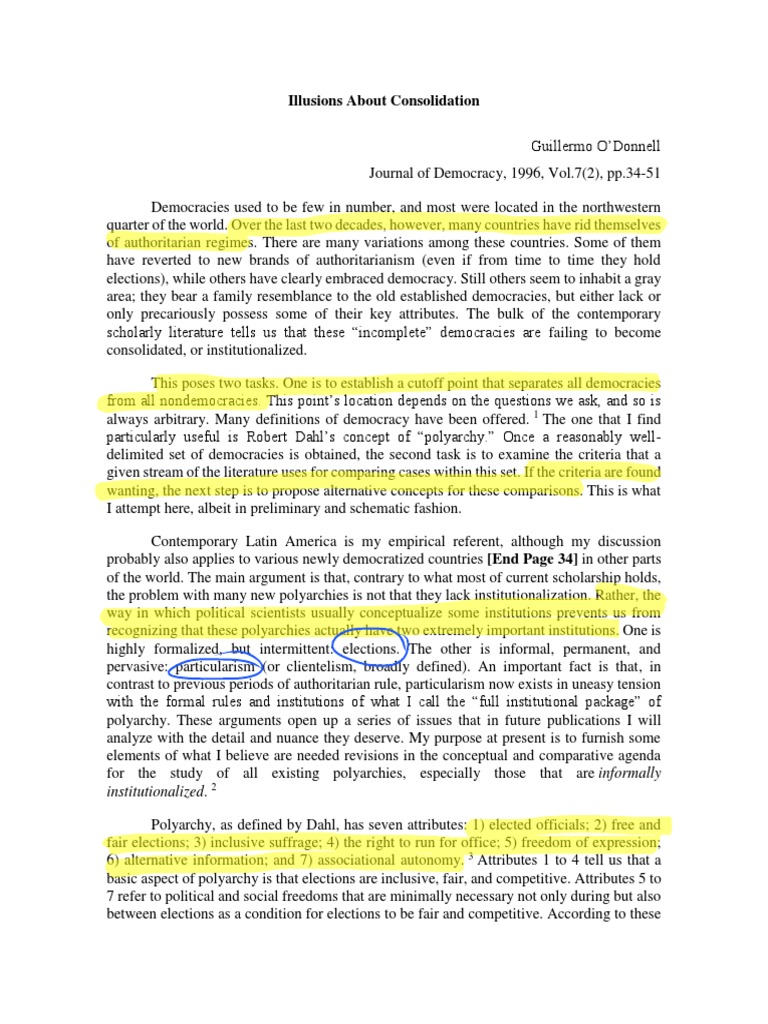 Polyarchy and Democracy in Latin America | PDF | Elections | Democracy