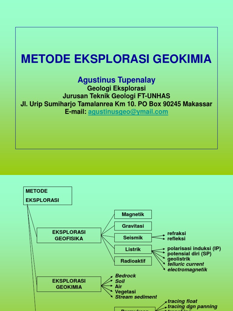 Metode Eksplorasi Geokimia | PDF