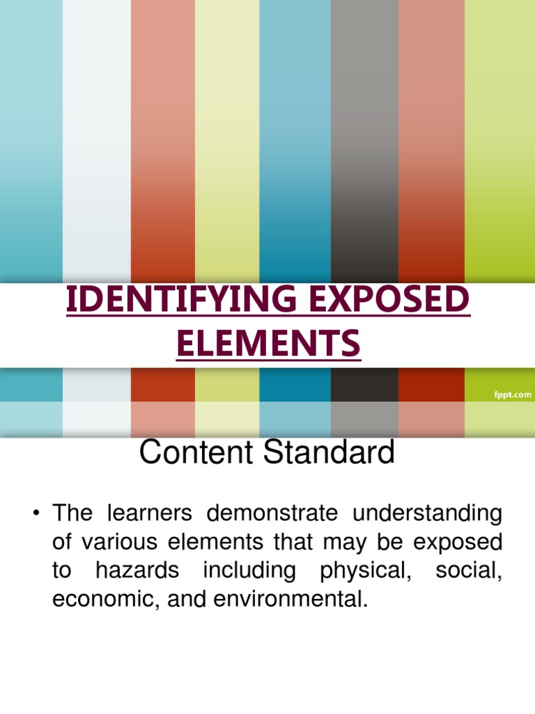5. Chapter 2 Identifying Exposed Elements