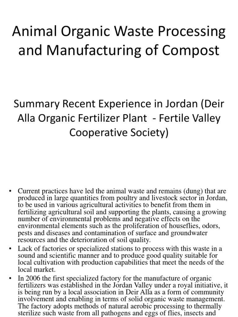 Manaseer Cluster4 Jordan | PDF | Manure | Agriculture