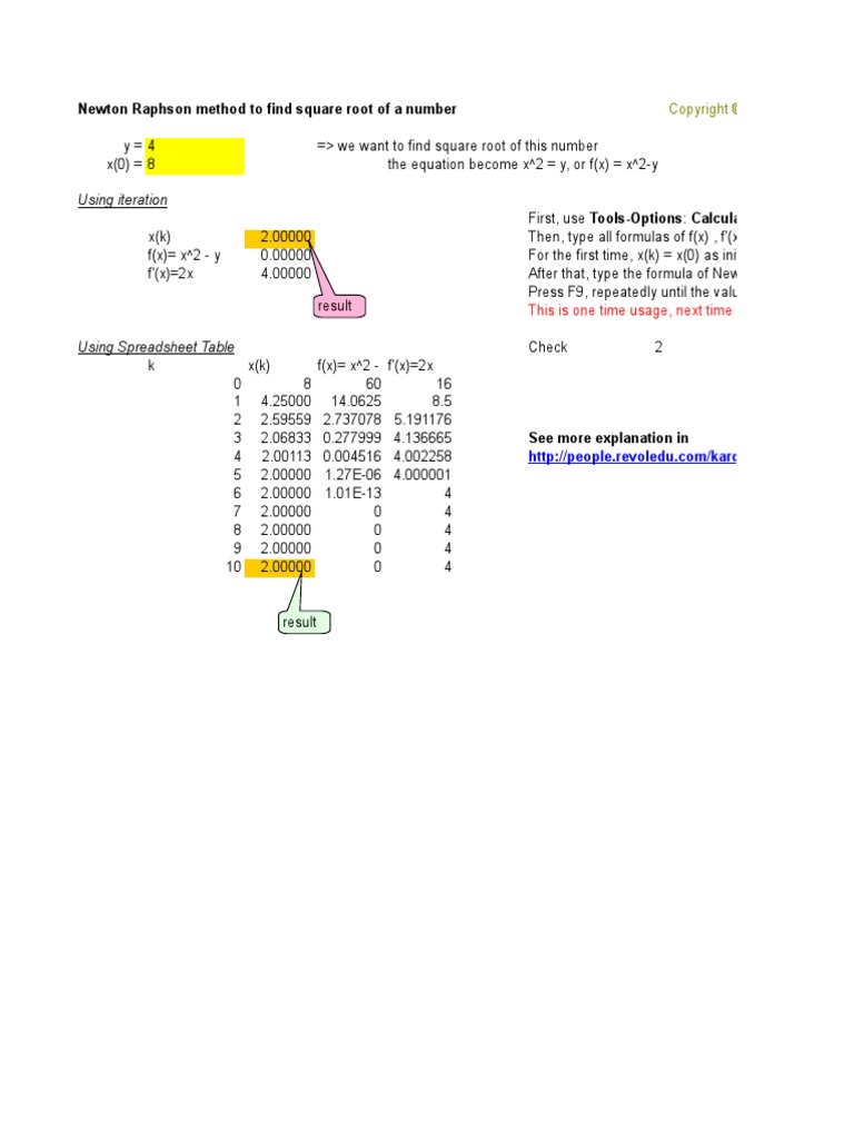 Using Iteration: Newton Raphson Method To Find Square Root of A Number ...
