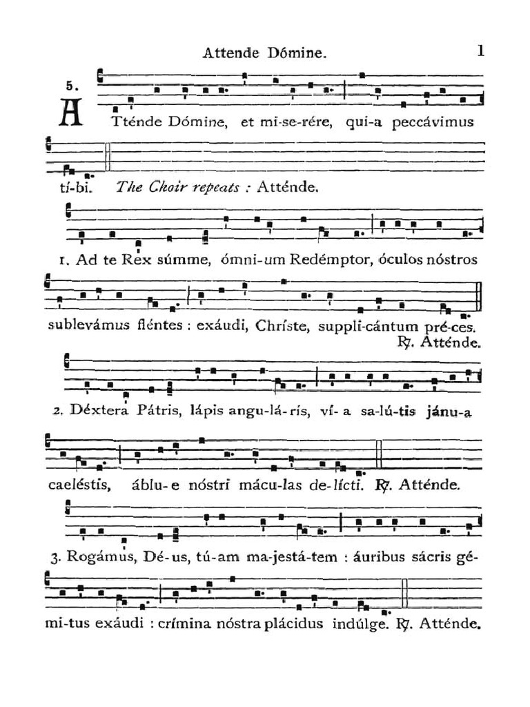 Attende Domine | PDF