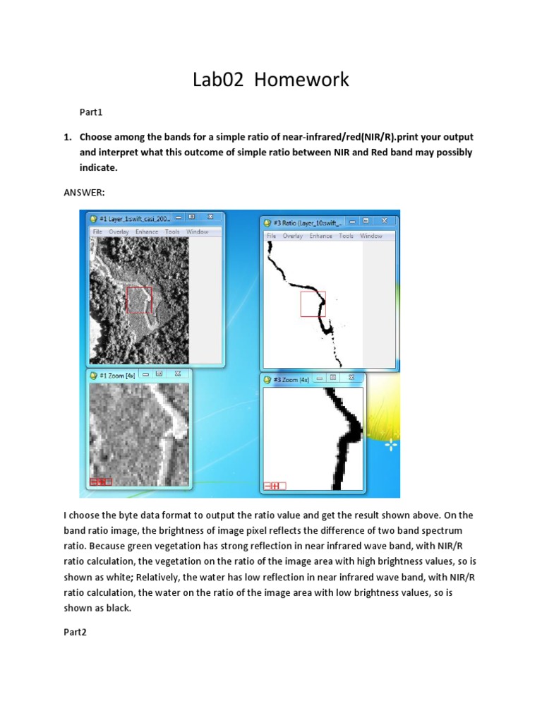 Homework of Remote Sensing | PDF