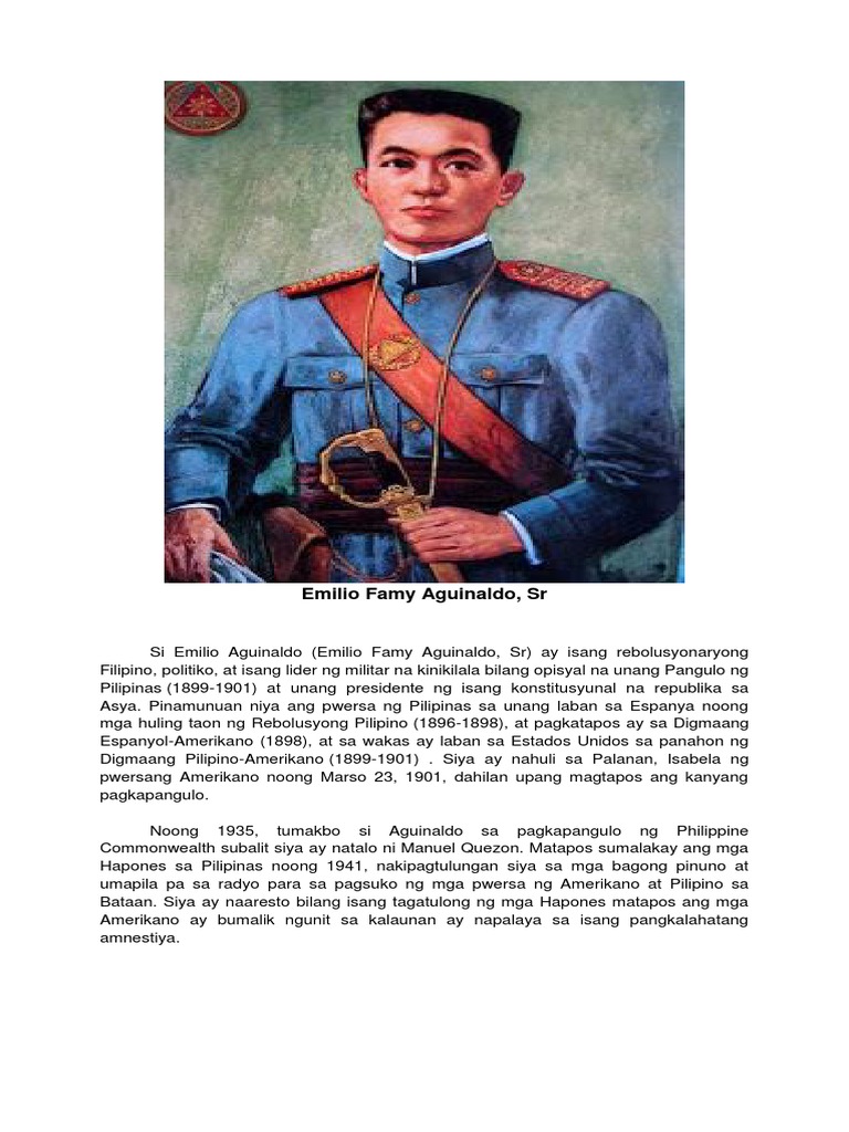 Talambuhay Ni Emilio Aguinaldo Mga Nagawa Ni Emilio Aguinaldo | PPT