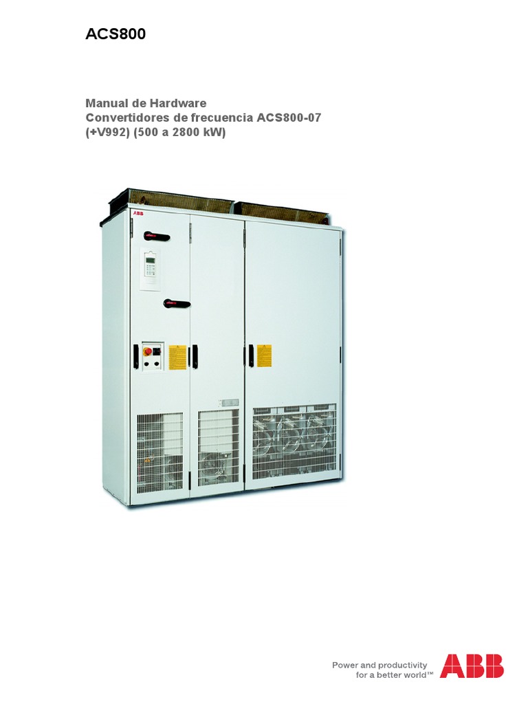 Es Acs800-07 V992 HW C A4 | PDF | Componentes eléctricos | Fuerza