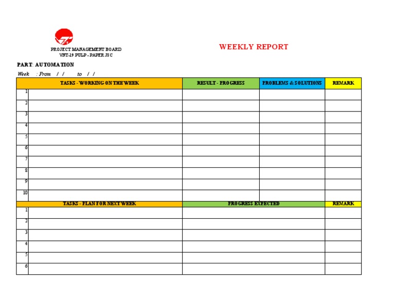 Automation Weekly Report en | PDF