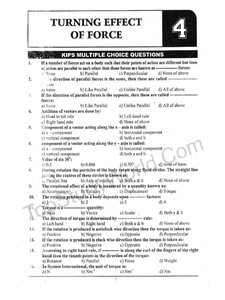 KIPS 9th Class Physics 4th Chapter Notes With PDF bxx1qd PDF | PDF