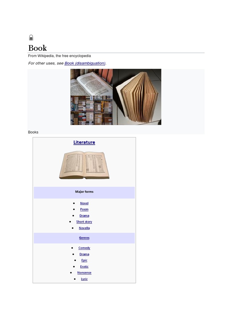 Literature: For Other Uses, See | PDF | International Standard Book ...