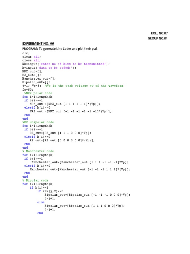 Experiment No: 06: Roll No:07 Group No:04 PROGRAM: To Generate Line ...