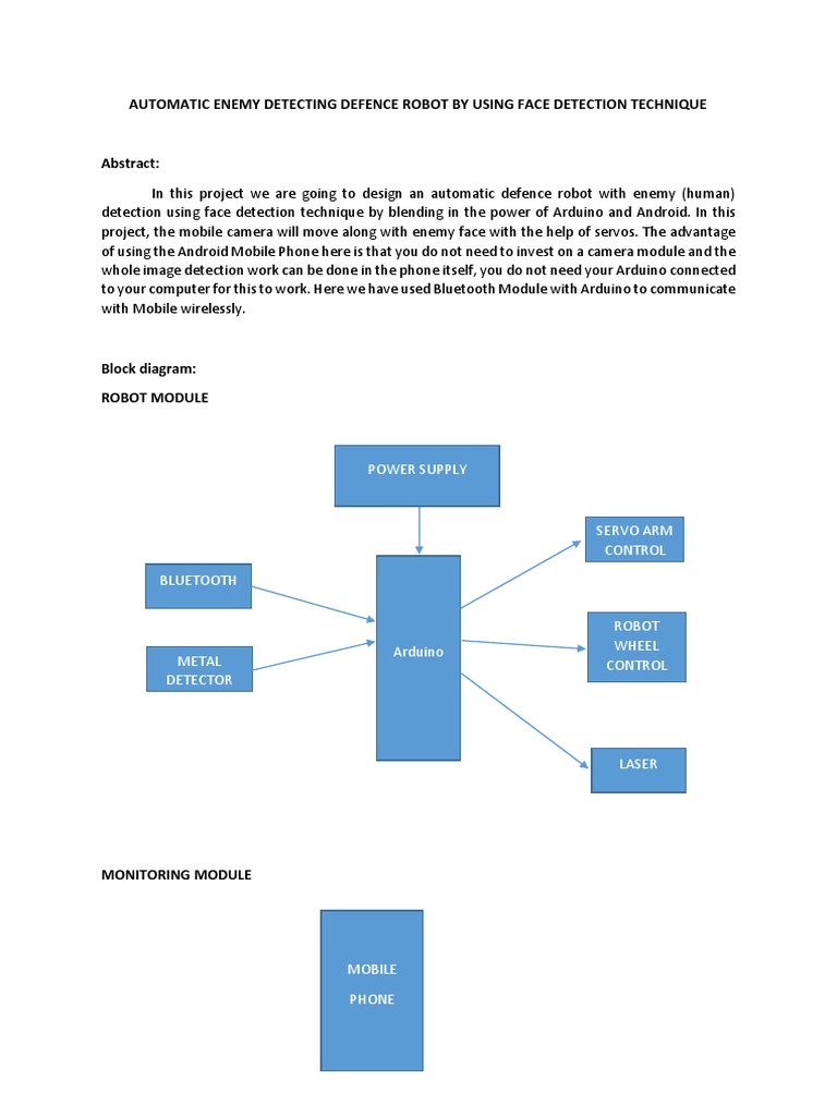 Automatic Enemy Detecting Defence Robot by Using Face Detection ...