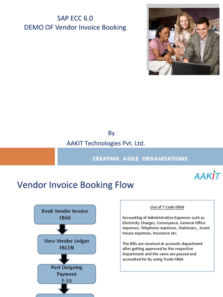 Vendor Invoice Booking (With TDS Entry) and Payment | PDF | Invoice ...