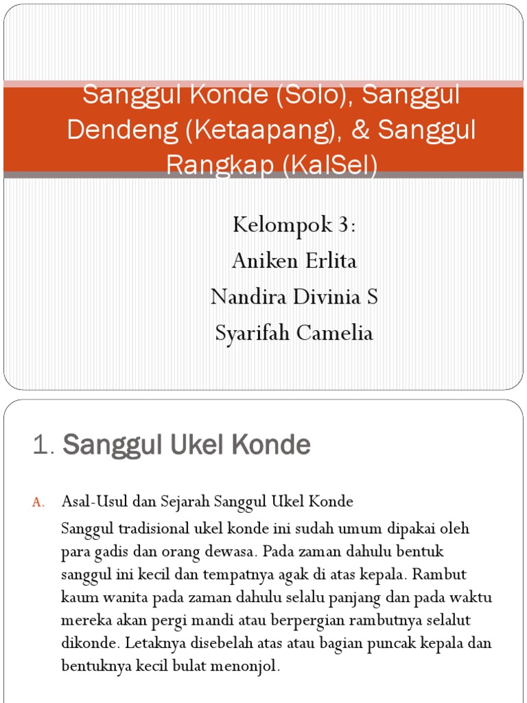 Cara Membuat Sanggul Ukel Konde | PDF | Griya & Taman