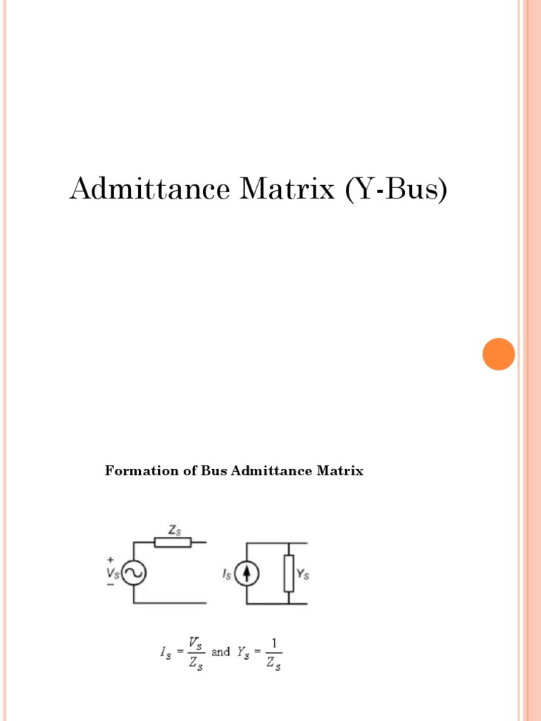 Admittance Matrix Y Bus Pdf 