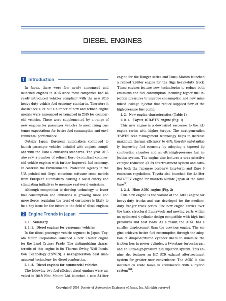 13 Diesel Engines | PDF | Engines | Fuel Injection
