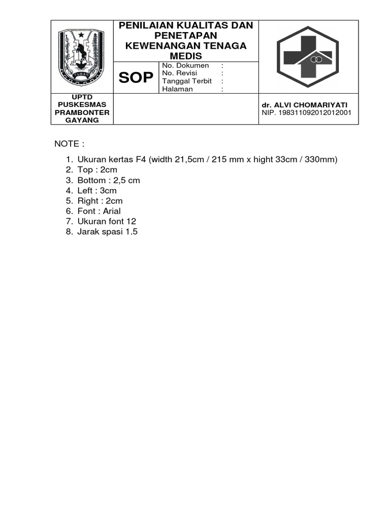 Cover Sop New | PDF