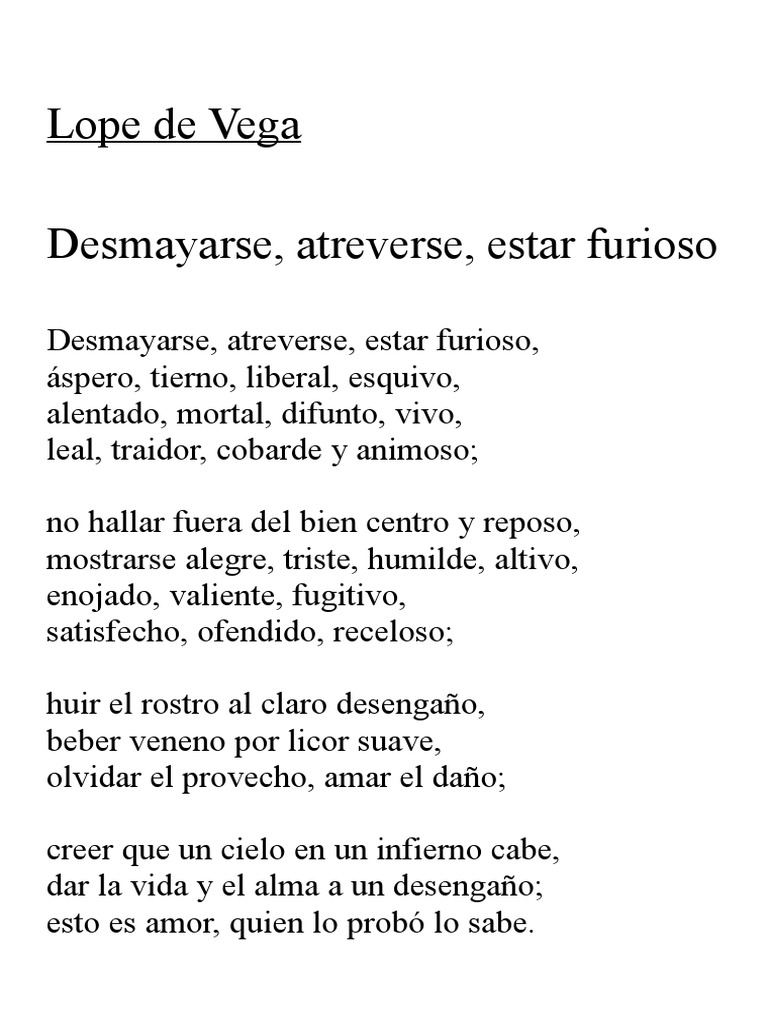 Lope de Vega | PDF | Sonetos | Poesía