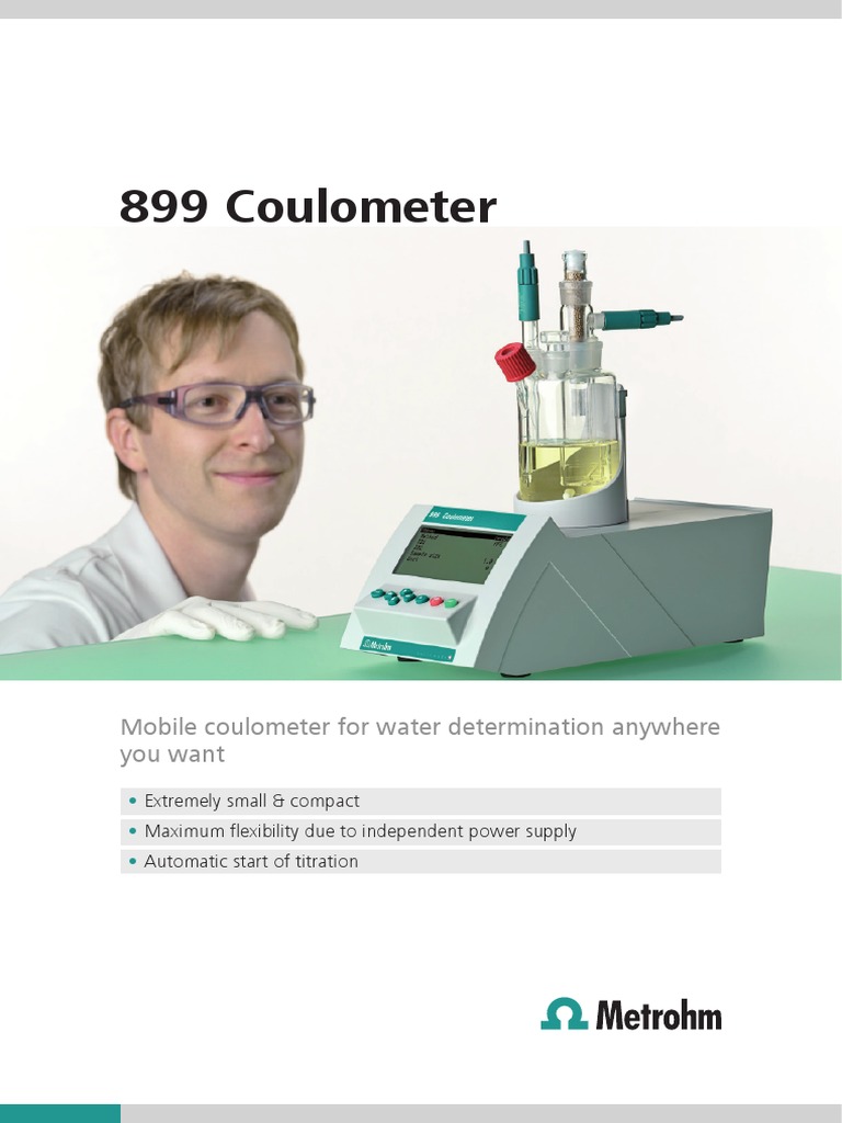 899 Coulometer: Mobile Coulometer For Water Determination Anywhere You ...