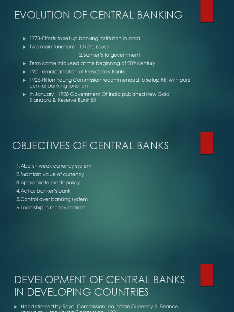 Objectives of Central Banks | PDF