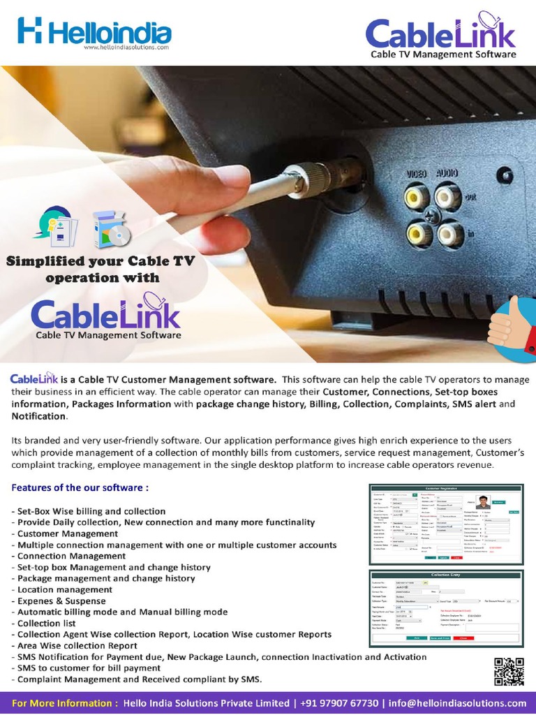 CableLink One Page+brochure | PDF